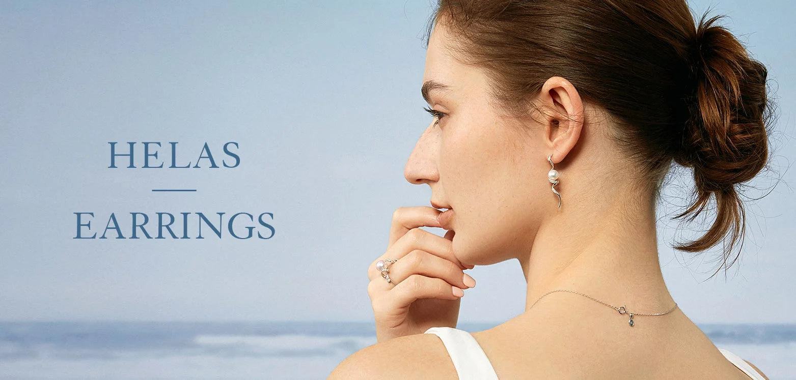 Luxury Pearl Earrings | 18K & 14K Gold Designs | HELAS JEWELRY – HELAS ...